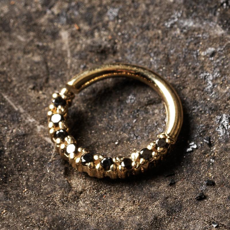 Infinite Continuous Ring with Gemstones 5/16"