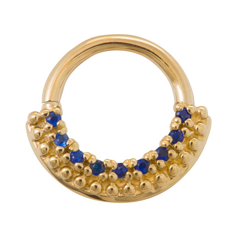 Grove Continuous Ring with Gemstones 5/16"