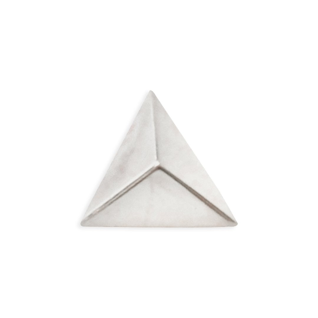 Tetra Pyramid Pin | 14k Threadless Ends | TAWAPA
