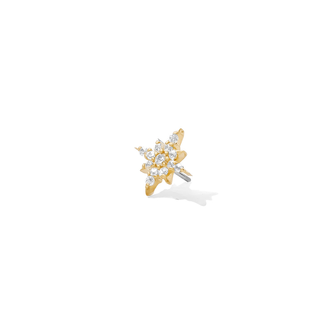 Ultra Lustre Pin Pave | 14k Threadless Ends | TAWAPA